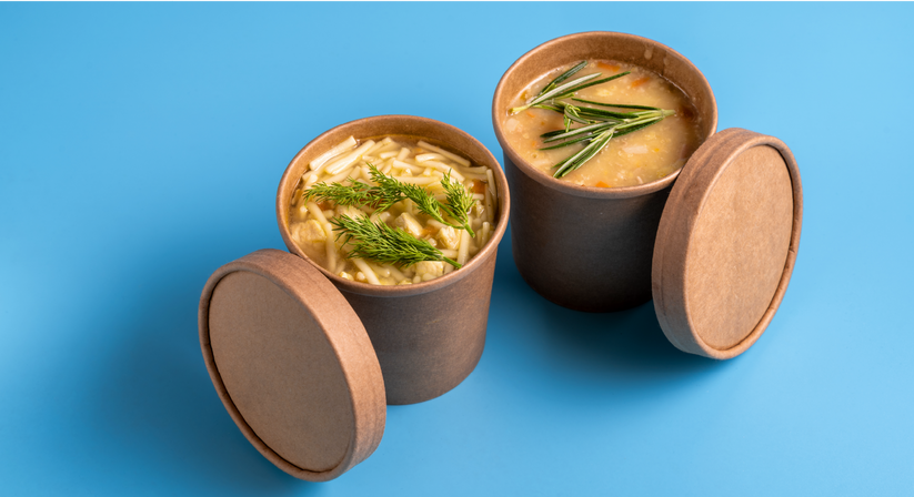 Disposable Paper Container with Lid | Eco-Friendly Food Packaging – Kaagat